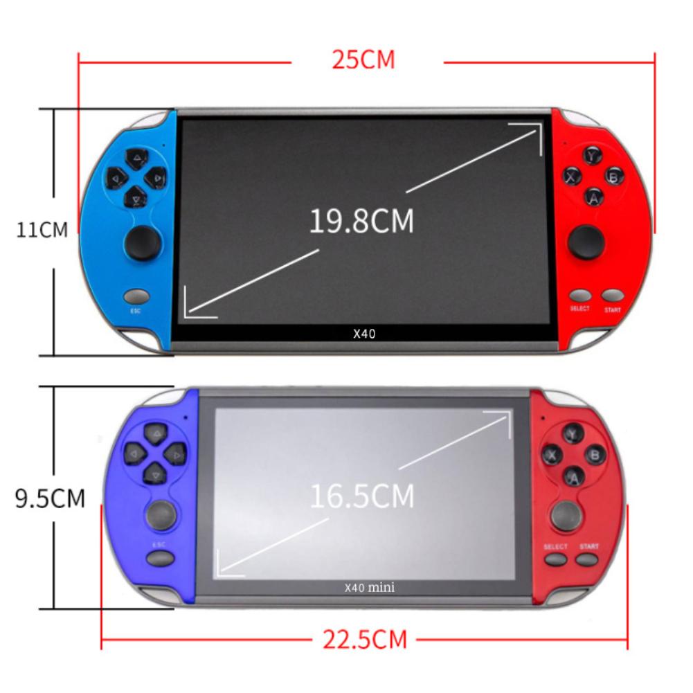 Buy X40 Mini Video Game 6.5 Inch LCD Portable Handheld Retro Game ...