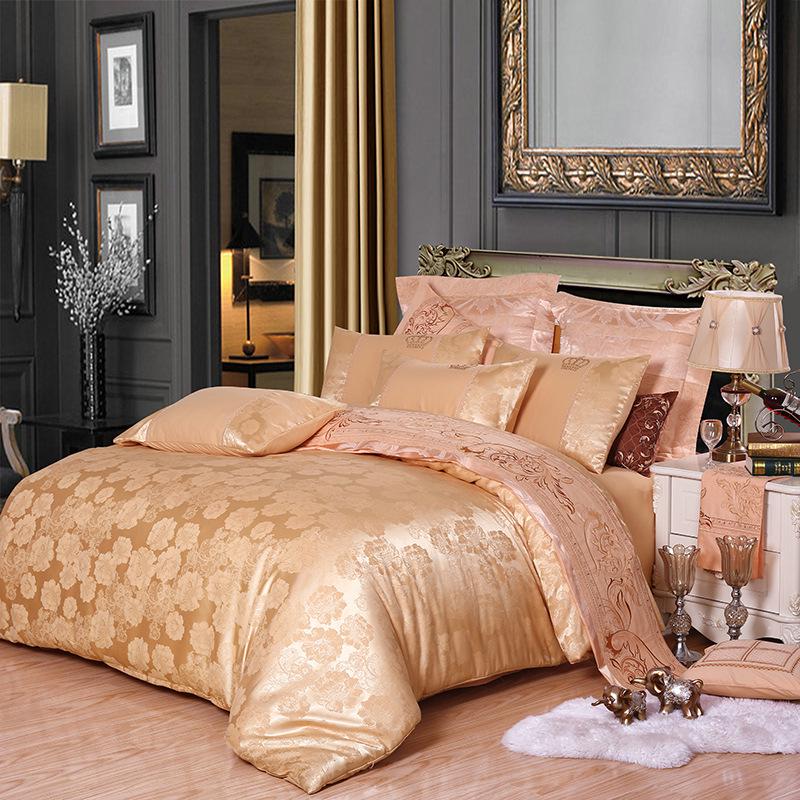 Buy Lace Side Wedding Bedding Sets Four-piece Home Textile Quilt ...