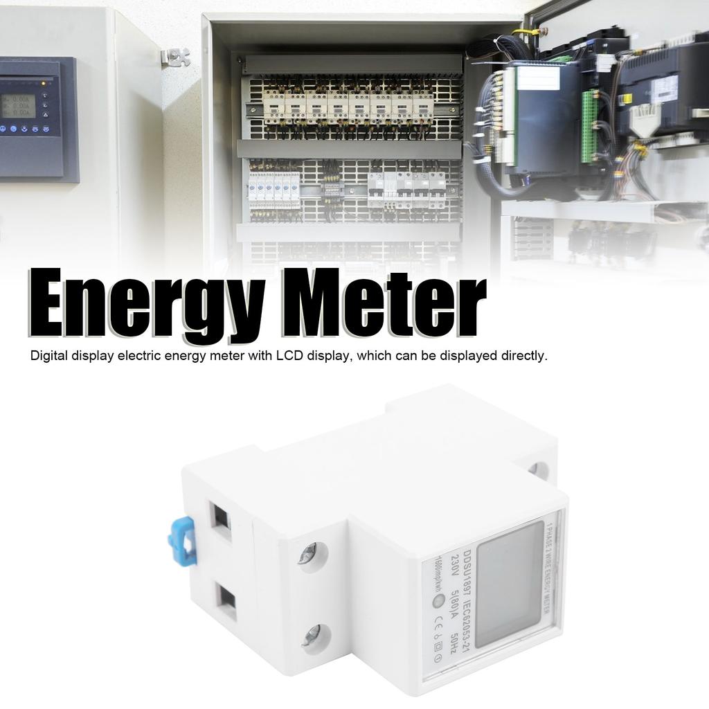 Satın alın DDSU1897 1 Phase 2 Wire Energy Meter Intelligent Digital ...