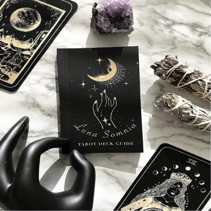 Buy Shores Of Moon Luna Somnia Tarot Deck with Guidebook Box 78 Cards ...
