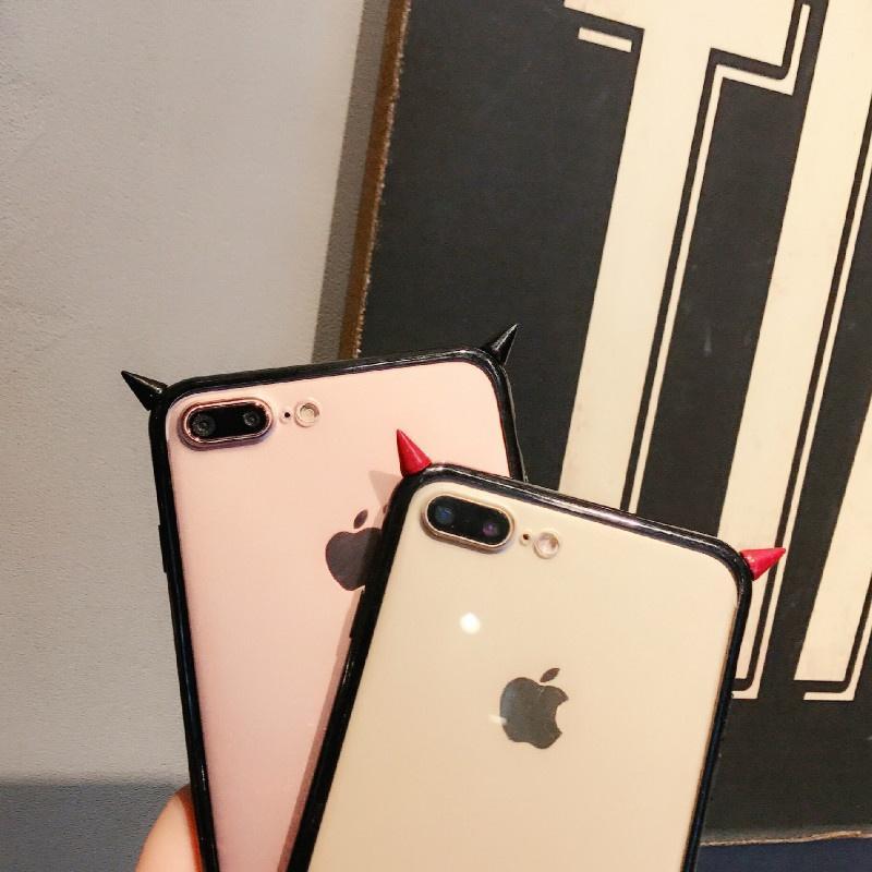 Buy Fashion Clear Transparent 3D Little Devil Ear Phone Case for iPhone ...