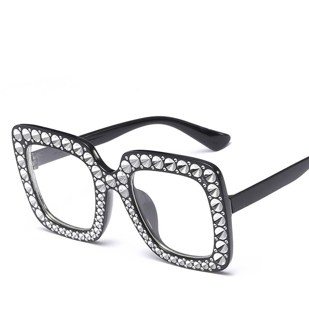 Buy Fashionable Square Oversized Frame Eyewear Big Glasses Women ...