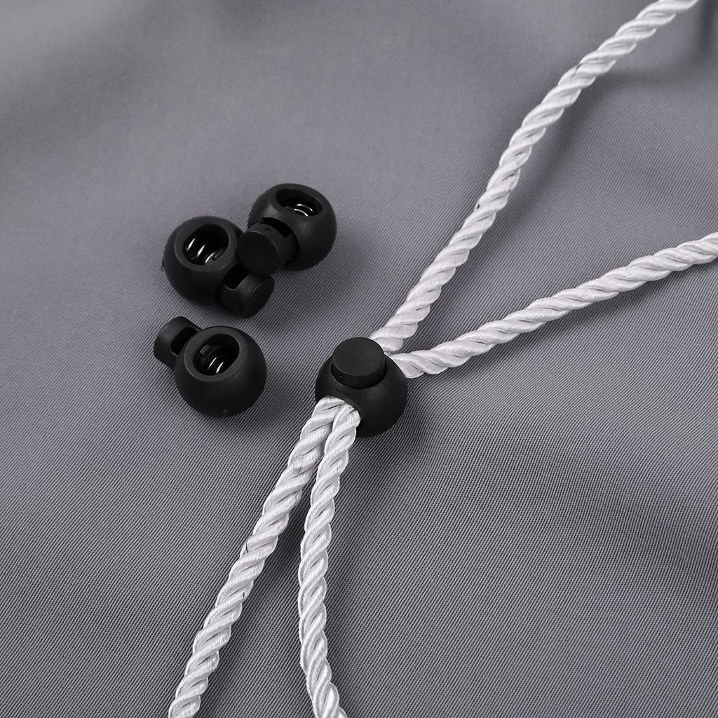 Buy 50/100Pcs Toggle Spring Loaded Elastic Rope Cord Locks Clip Ends ...