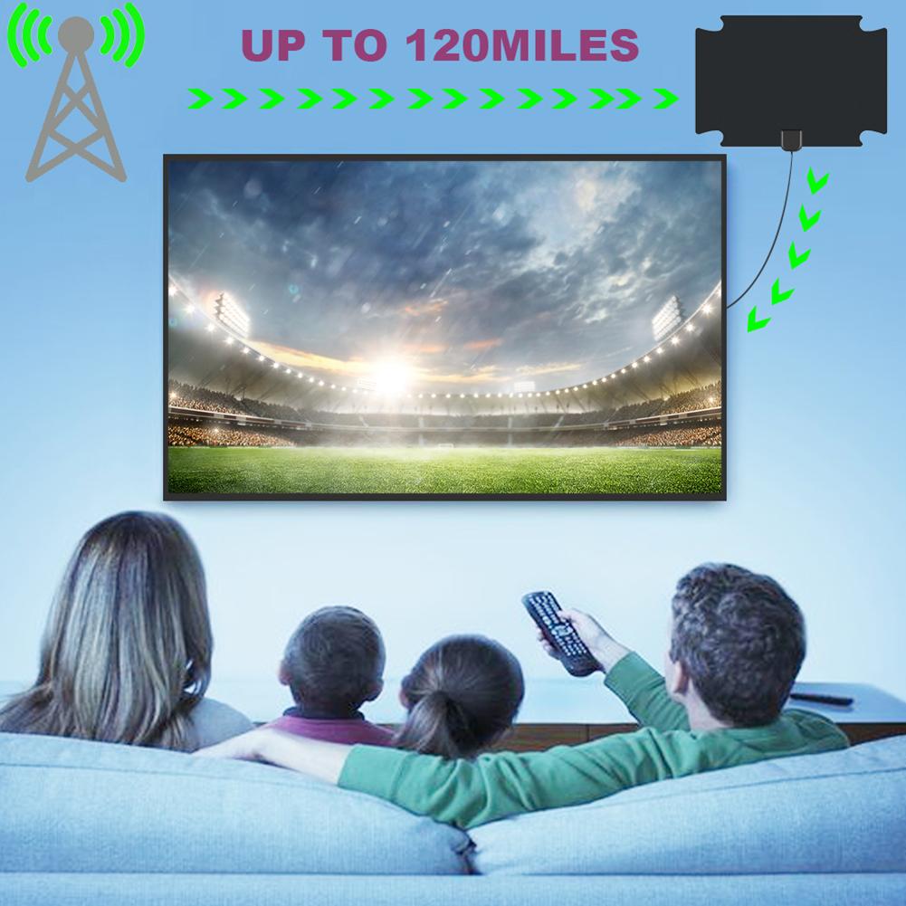 Buy 120 Miles TV Antenna High Gain HDTV Digital TV Signal Booster w ...