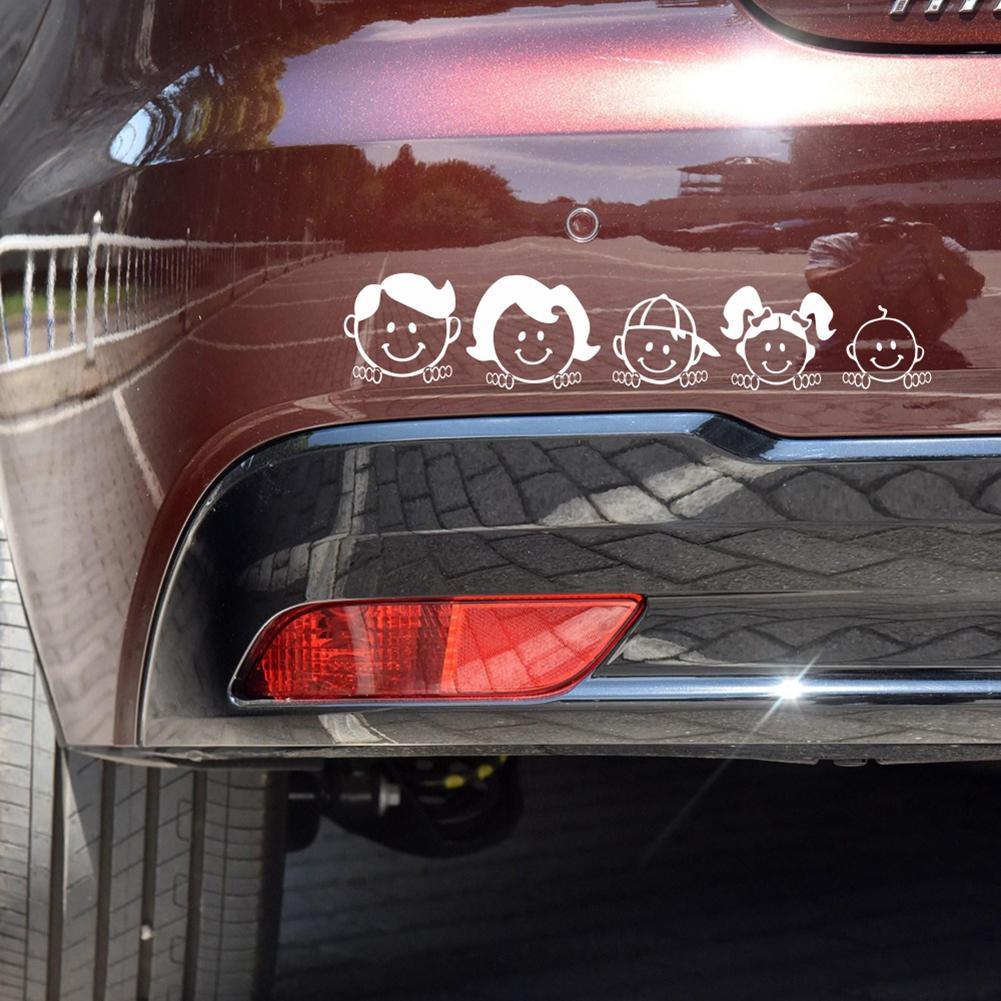 Satın alın 5x25cm Happy Family Car Sticker Art Design Pattern Decal for ...