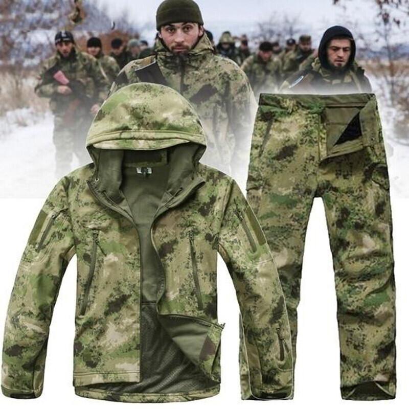 Buy Hunting Clothes Camouflage Hooded Army Camo Clothing Dropshipping ...