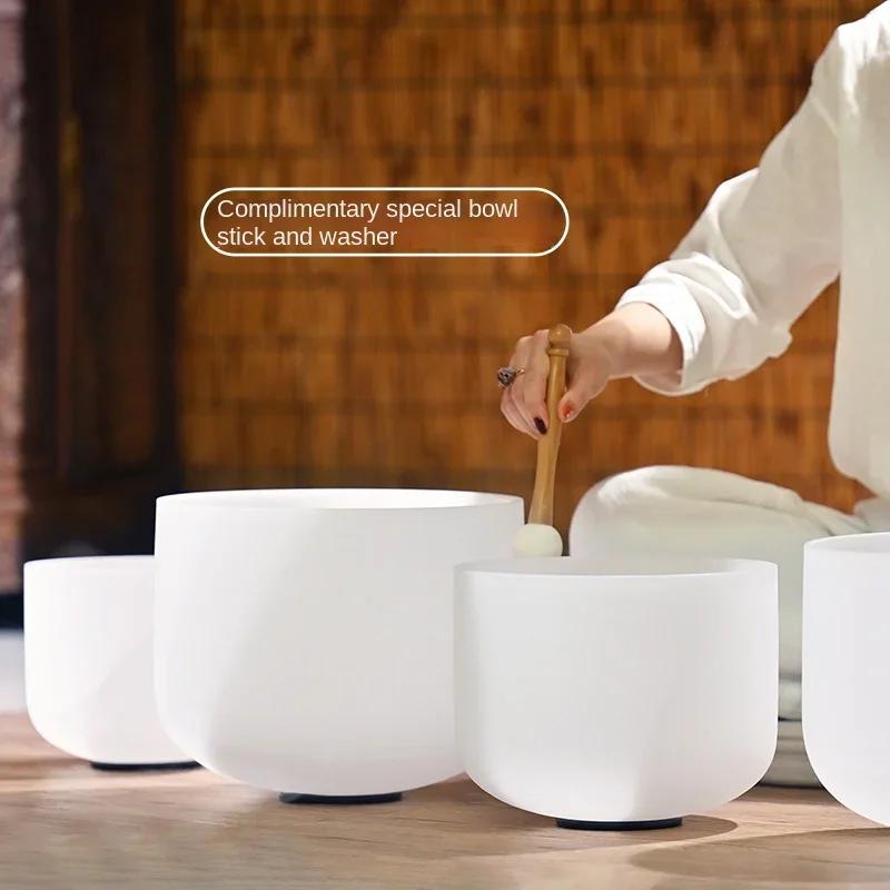 Buy 6/7/8 Inch Crystal Bowls Chakras Singing Bowls Handmade Yoga ...