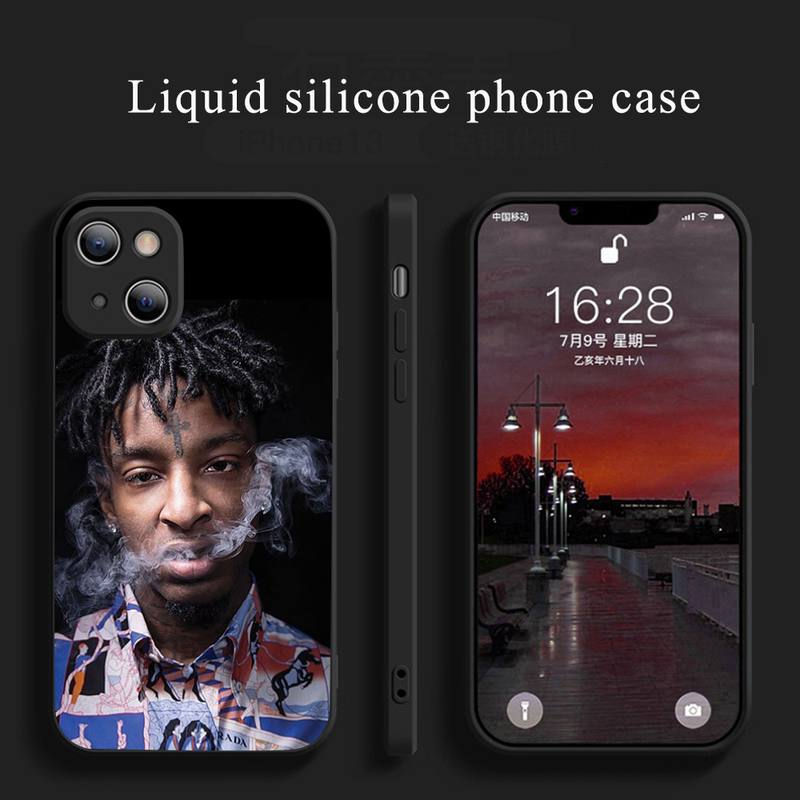 Buy pop 21 Savage rapper Phone Case For iphone 12 11 13 7 8 6 s plus x ...