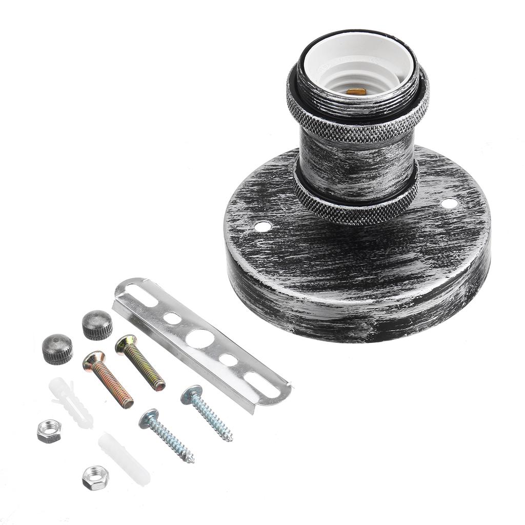 E27 Industrial Vintage Ceiling Rose Pendant Light Socket Holder Wall ...