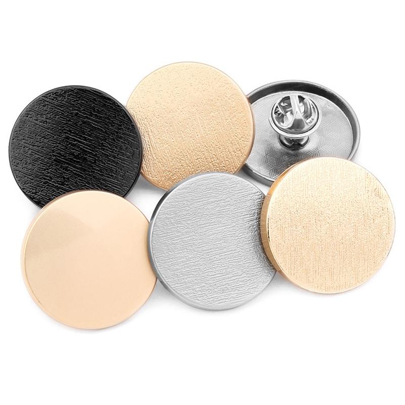 10PC Needlework Round Button Removable Nail-free Metal Snaps For ...