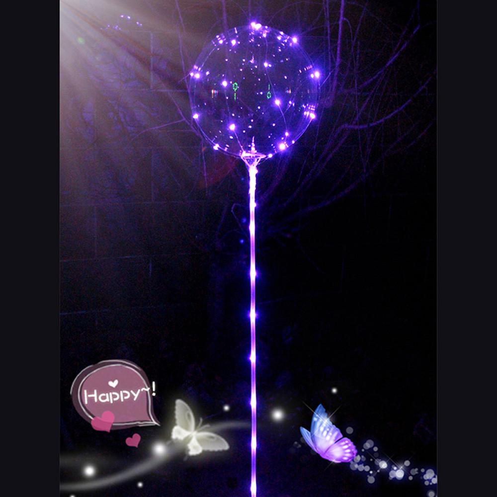 Buy Party Wedding Reusable Luminous Led Balloon Transparent Round ...