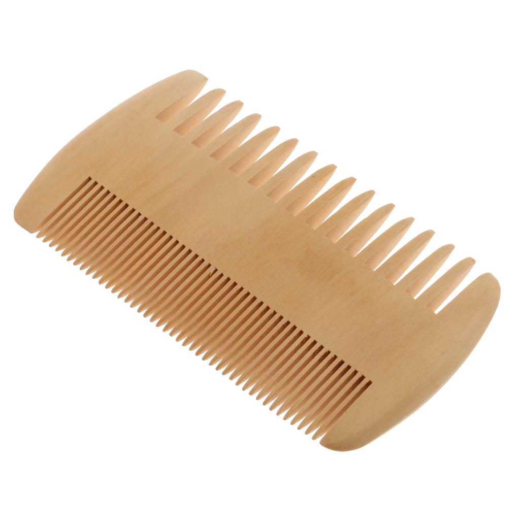 Anti-Static Dual-Sided Fine Tooth Comb for Beard Oils Balms Mustache ...