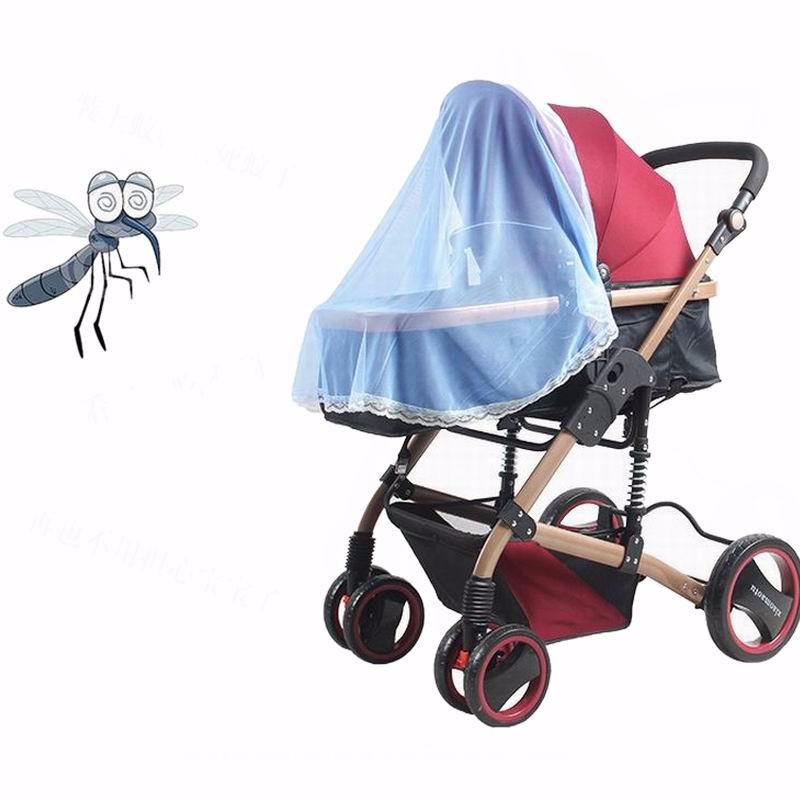 3 Colors Practical Pushchair Infants Protection Foldable Thicken Insect Shield Mesh Pram ...
