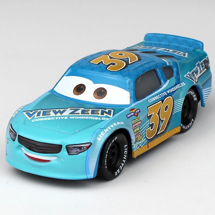 Buy Disney Pixar Cars NO.39 Racing Car 1:55 Diecast Metal Model Toy Car ...
