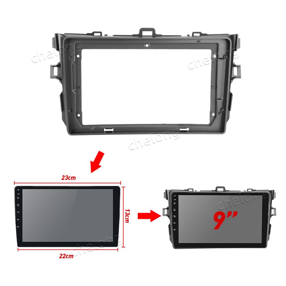 Buy 2Din Car Dashboard Frame Fit for Toyota Corolla 2006-2013 Car DVD ...