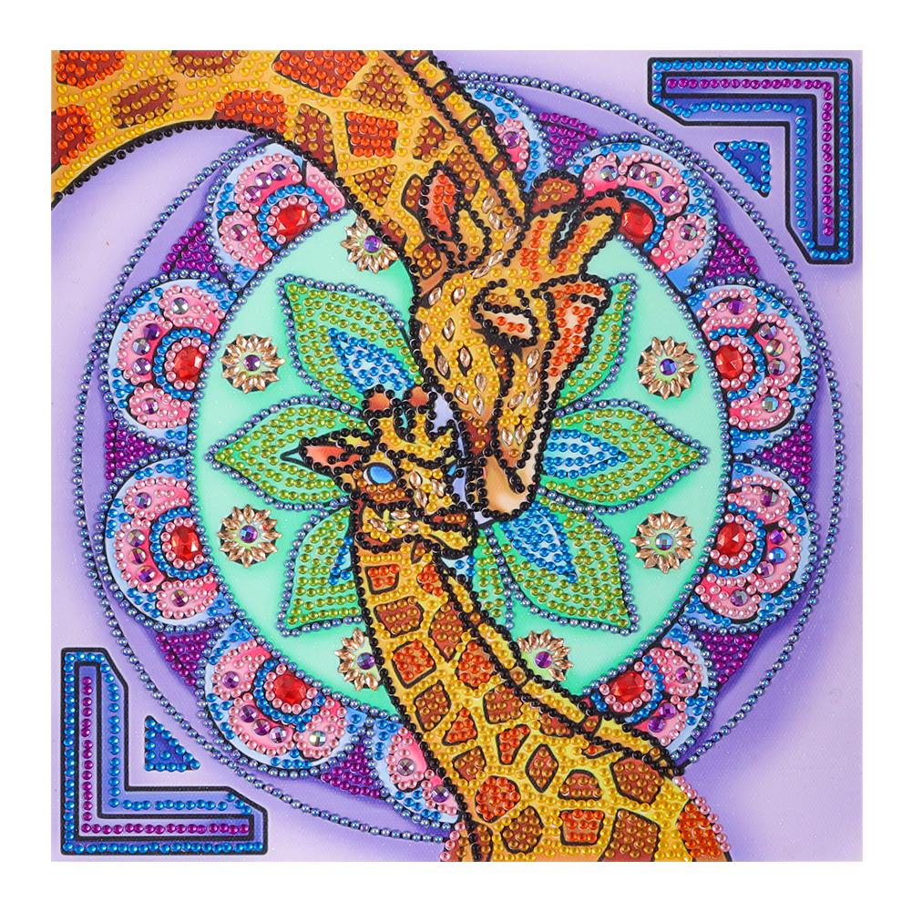 Buy DIY Part Special Shape Diamond Painting Kit 5D Circle giraffe ...
