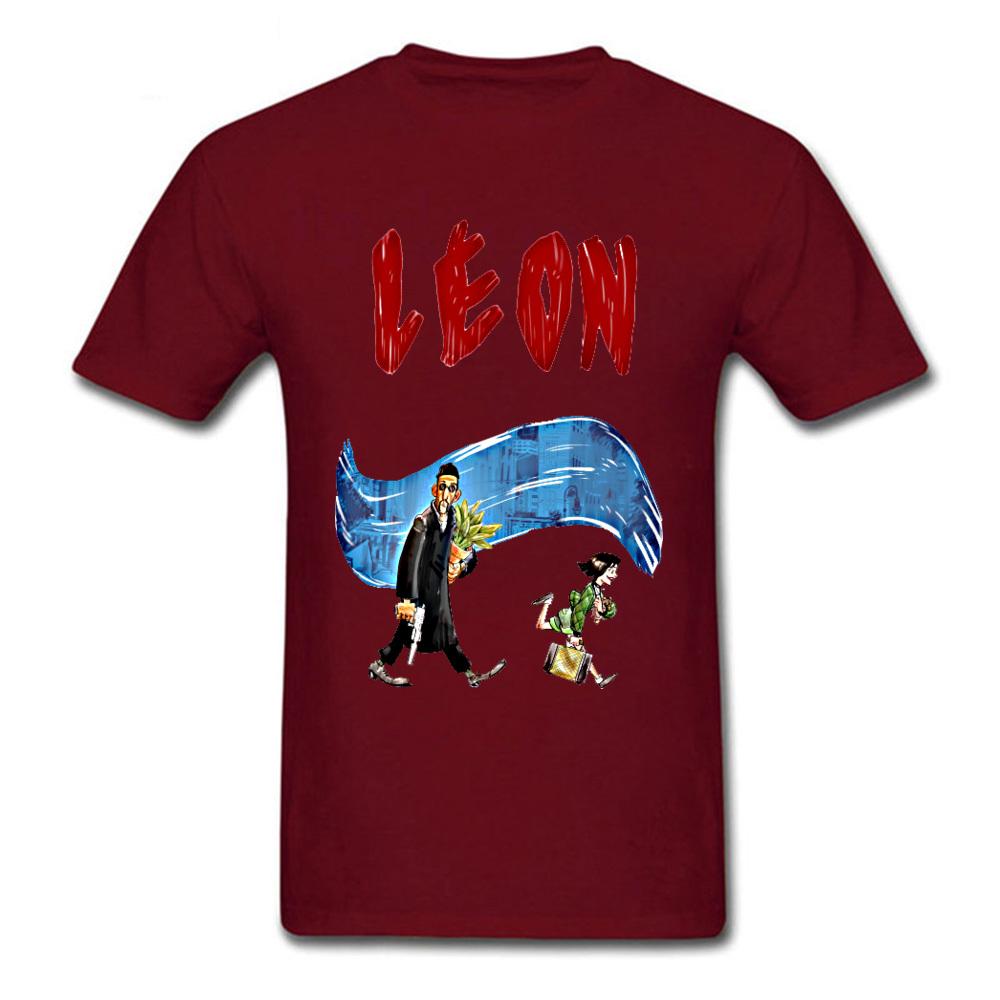 💰Kaufe Leon The Professional Baumwoll-T-Shirts für Männer Kurzarm ...