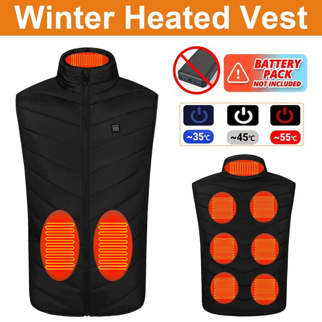 Cheap Heated Vest, Men's and Women's Winter Warmer Vest, Smart USB ...