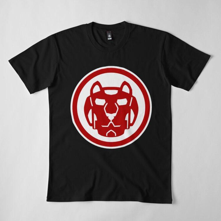 Buy Men Premium Cotton Harajuku T-Shirt Red Lion Print Tees Funny Style ...