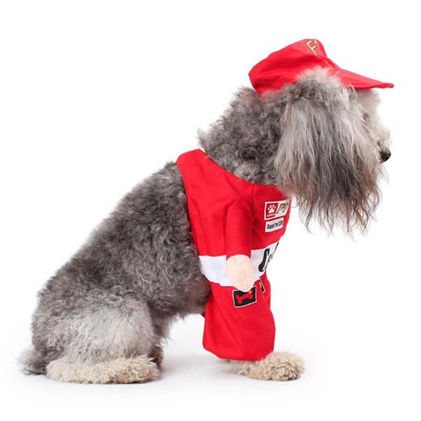 Buy 1pc Pet Costume Sports F1 Racing Driver Cats Dogs Clothes Small ...