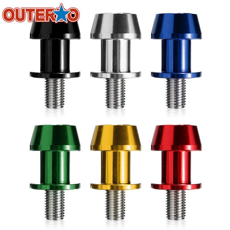 Outerdo Brand 2 Pcs 10Mm Motorcycle Swingarm Spools Cnc Aluminum ...