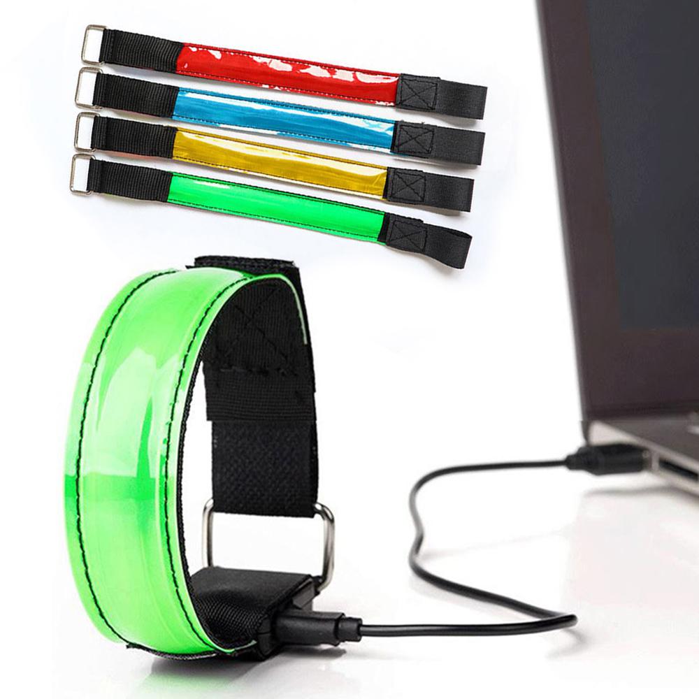 LED Armband Strap Light Up Safety Belt For Night Running Cycling Arm ...