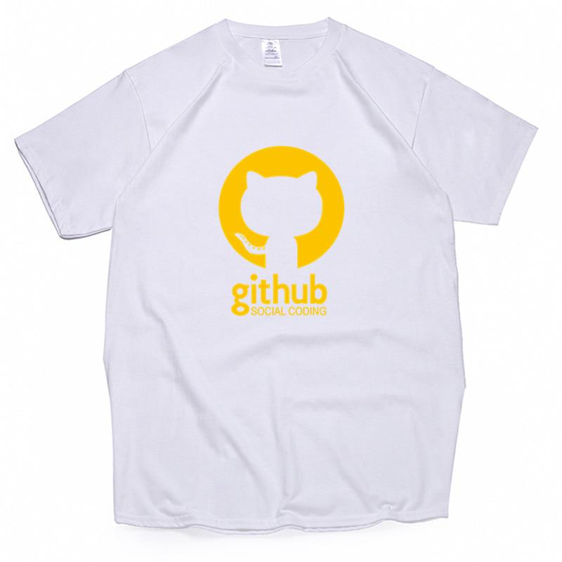 Buy Euro Size Men S Github Cat Funny Print T Shirts Women Summer Soft ...