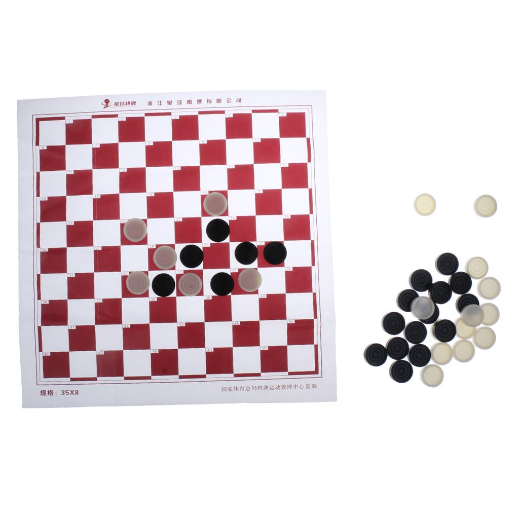 Buy International Draughts Game Kids Toy Gifts Plastic Checkers Pieces ...