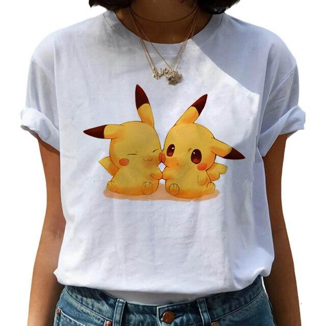 Fashion Cute Pokemon Go T Shirts Harajuku Women Kawaii Pikachu Funny ...