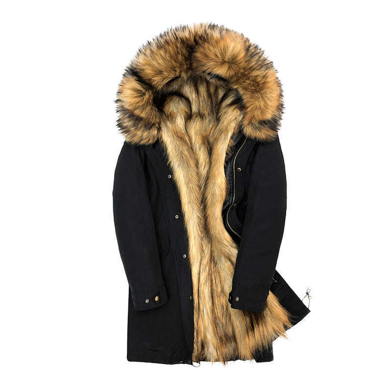 Buy Winter High-end Warm Fur Fur Imitation Fox Fur Liner Mid-length ...