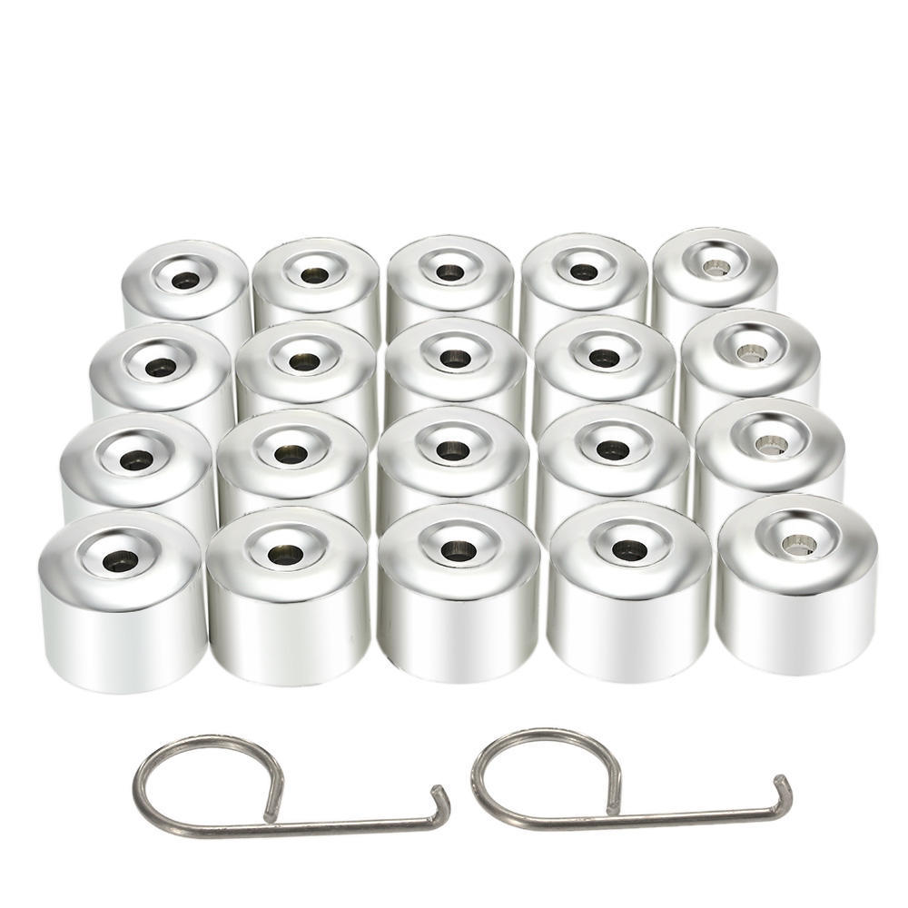 Buy One Set of 20Pcs Car Wheel Nut Cups Bolt Cover for VW Golf Passat ...