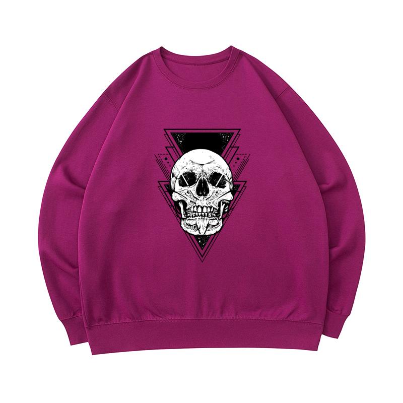 Acheter Men's 300 GSM 100% Cotton Sweatshirt Chaotic White Skull Print ...