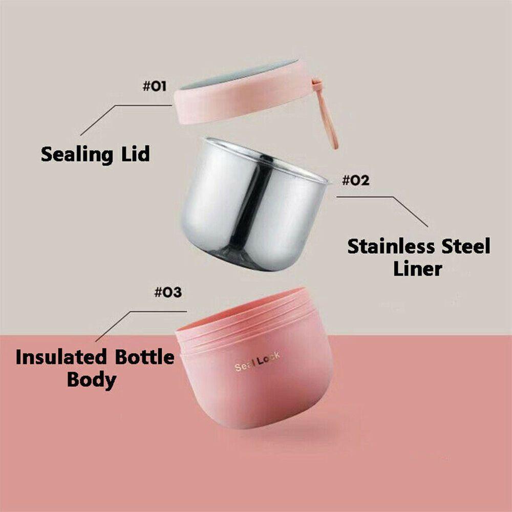 Buy Stainless Steel Soup Cup With Spoon Vacuum Cup Food Flask Food ...
