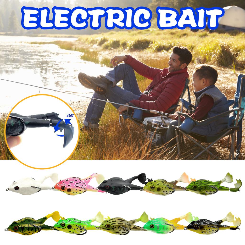 Buy [ZH] Rotating Two-legged Soft Bait Fishing Props Fish Silicone ...