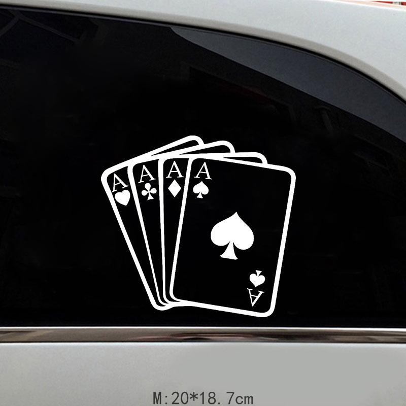 Metvi Poker Stickers For Car Vinyl Sticker Funny Auto Decor Accessories ...