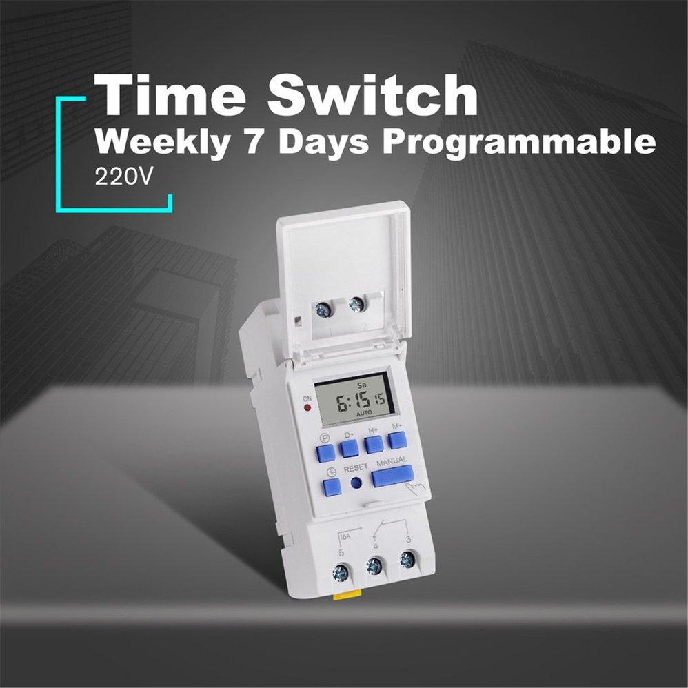 TCE SINOTIMER AC 220V Weekly 7 Days Digital Programmable Time Switch ...