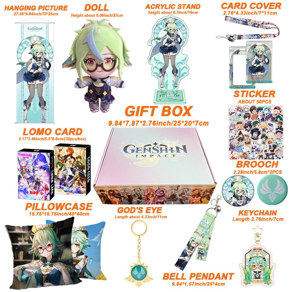 Cheap Genshin Impact Box - Including Doll,Pillowcase,Hanging Pictur ...