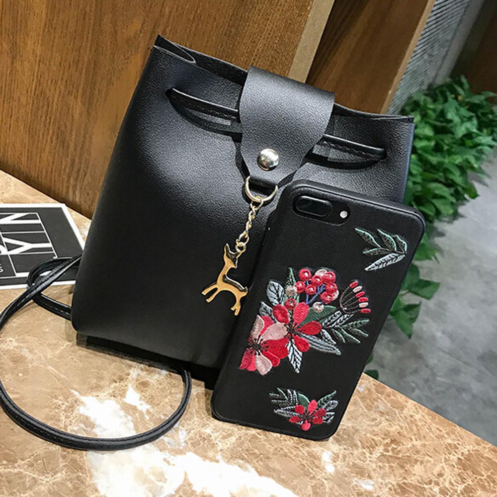 Practical Bag Purse Girls Shoulder Deer Small handbag Crossbody Leather ...