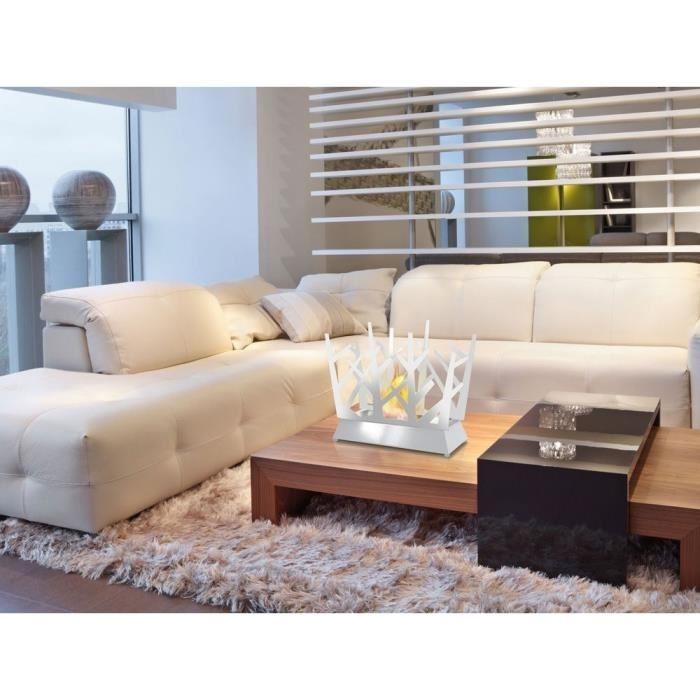 Purline dafne white cheminée bioéthanol de table pure 2 improve dafne w ...