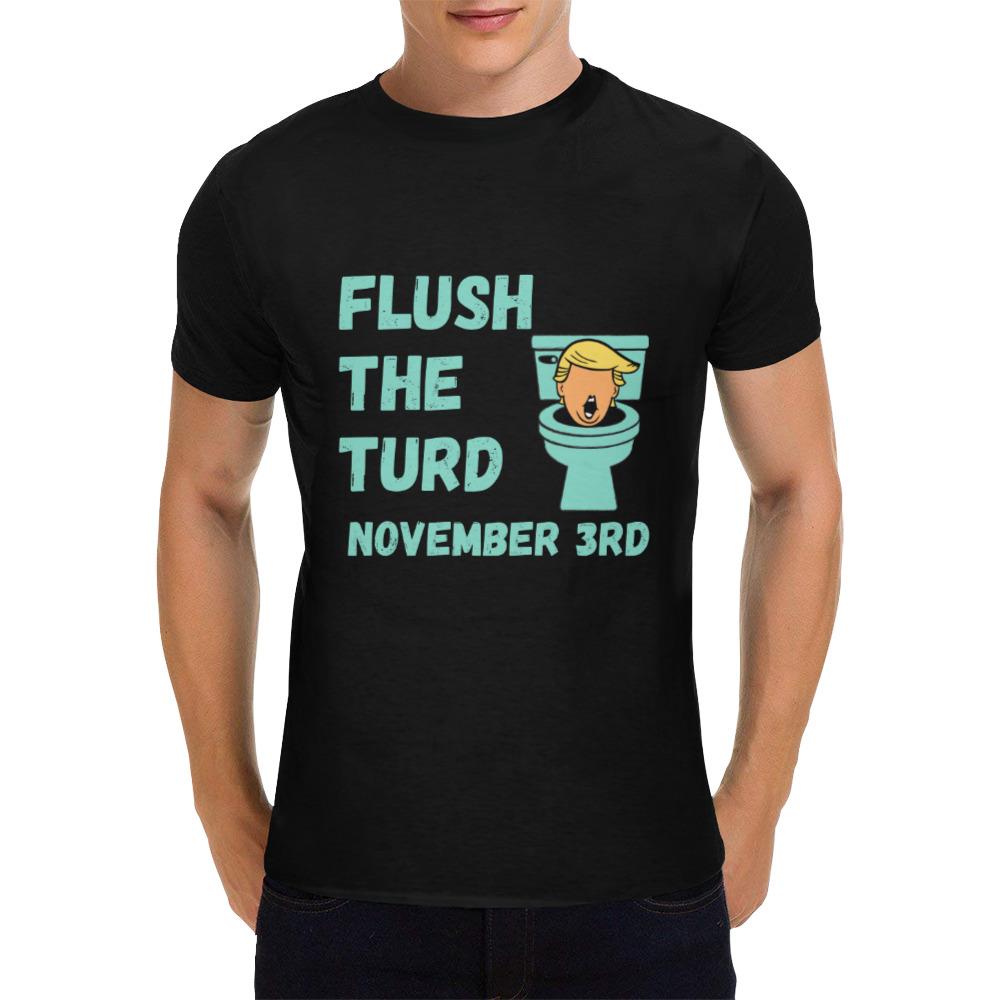 Buy Men Casual O Neck Tee Cartoon Cute Loose Soft T-shirts Flush The ...