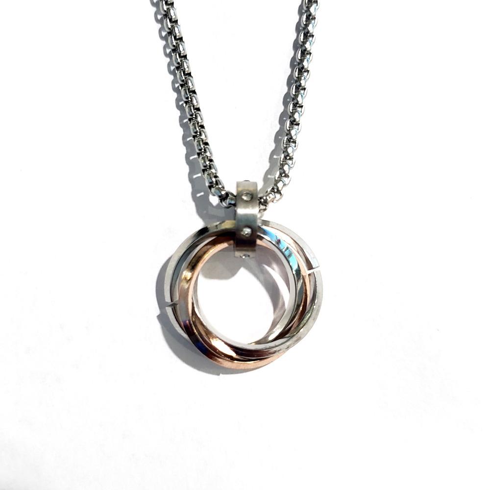 Cheap Trend Couple Round Ring Pendant Necklace Attractive Round Pendant ...