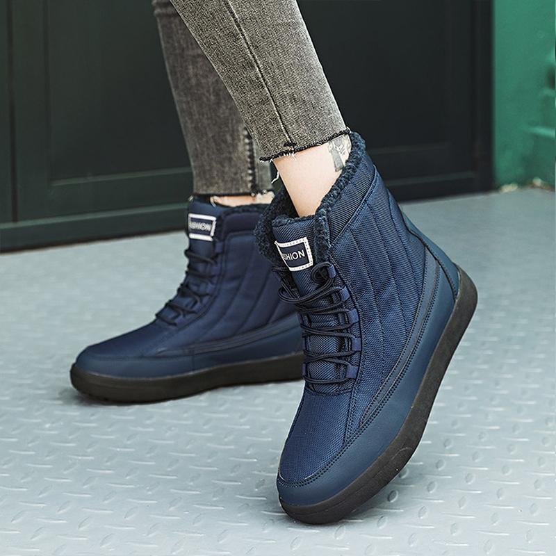 Buy Winter Snow Boots Unisex Waterproof Warm Hiking Shoes Womens Lace ...