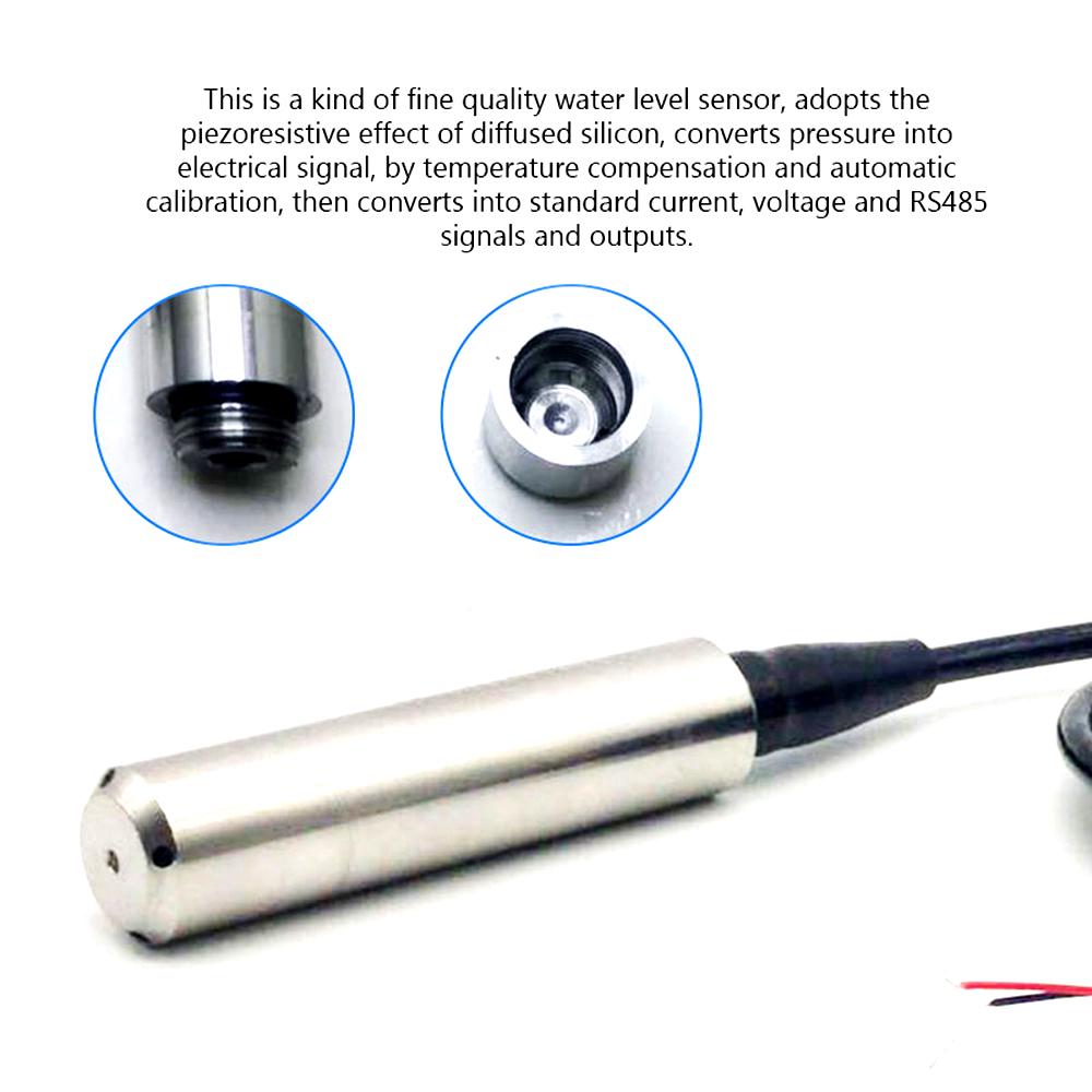 0-6M Input Submersible 4-20mA Liquid Water Level Sensor Probe Detector ...