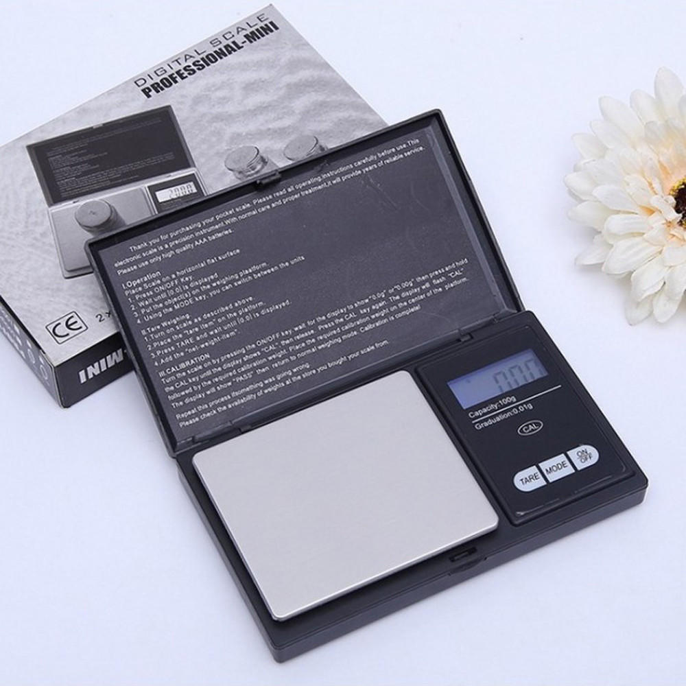 Buy 100g/200g/500g Precision Digital Scales for Gold Jewelry 0.01 Weight Electronic Scale at ...