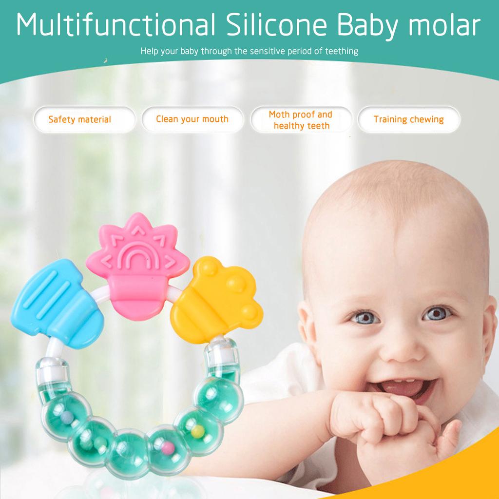 Buy [zzz] The Baby Toon Silicone Teether Spoon Healthy Molar Fixer Fun ...