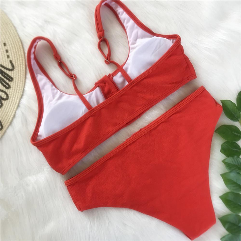 Women Padded Bra Beach Bikini Set Swimsuit uygun fiyatlı satın alın ...
