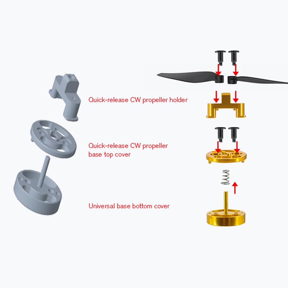 Buy Aluminum Alloy Quick Release Propeller Mounting Plates for DJI ...