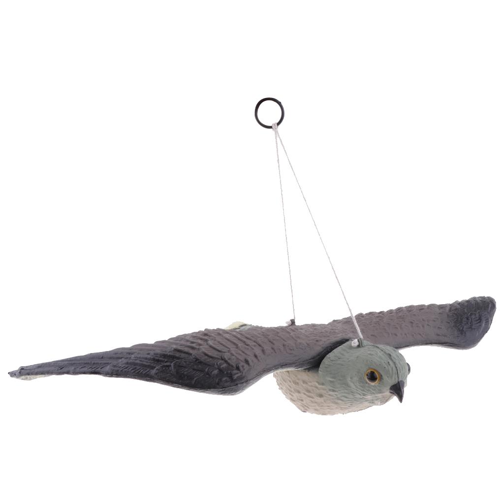 Buy Realistic Flying Bird Hawk Decoy Pigeon Crow Scarecrow Garden ...
