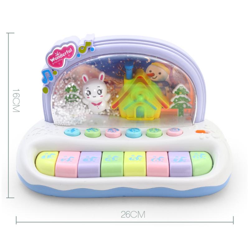 Buy Baby Musical Toys Snowflake Keyboard Piano Electronic Educational ...