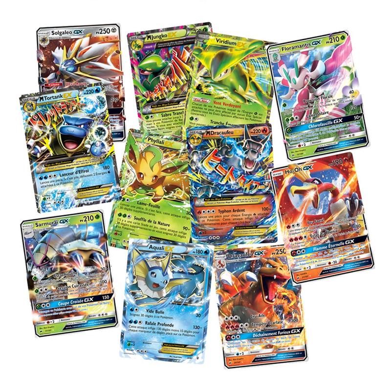 60pcs Pokemon Card 2019 French Pet Elf Battle 40GX 20EX Cards Pocket ...